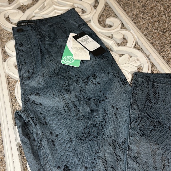 Guess | Jeans | Guess Snake Print Denim Pant Blue Multi Womens Jeans ...